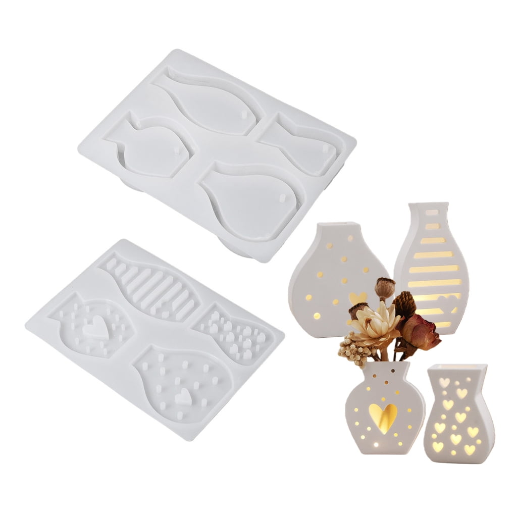Misright DIY Silicone Flower Vessel Mould For Home Decoration Projects ...