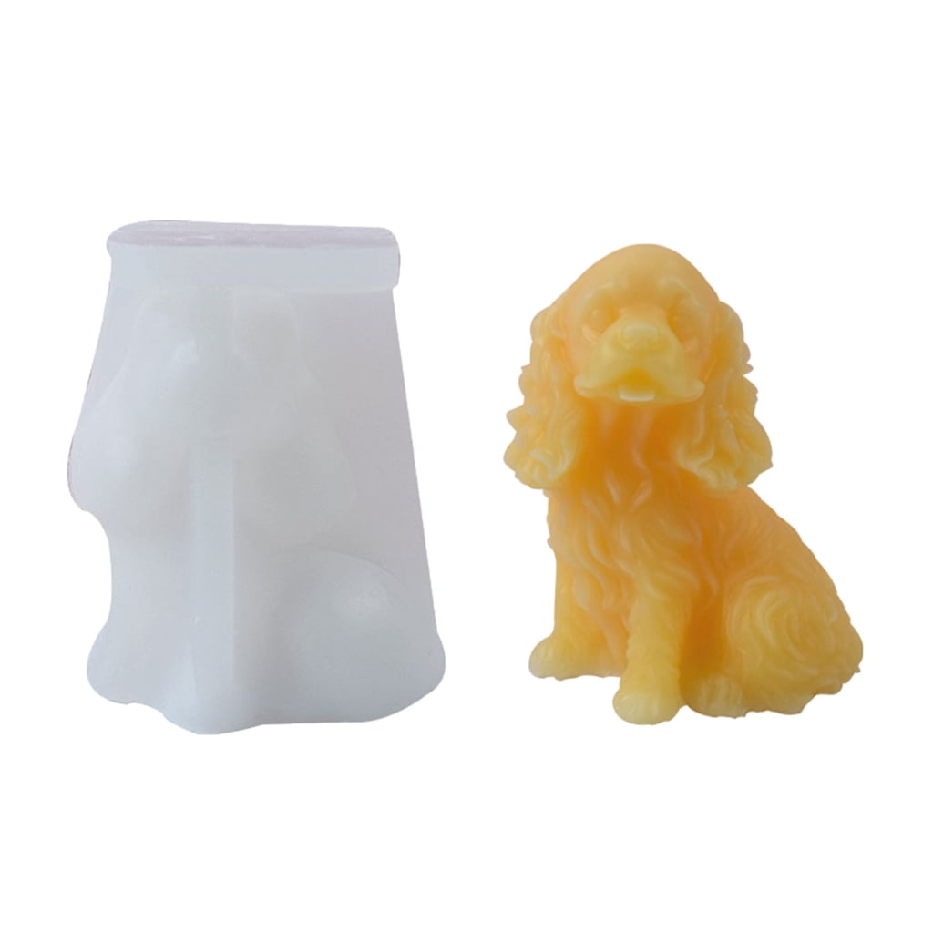 Misright Dog Shaped Silicone Molds Animal Candle Molds - Walmart.com