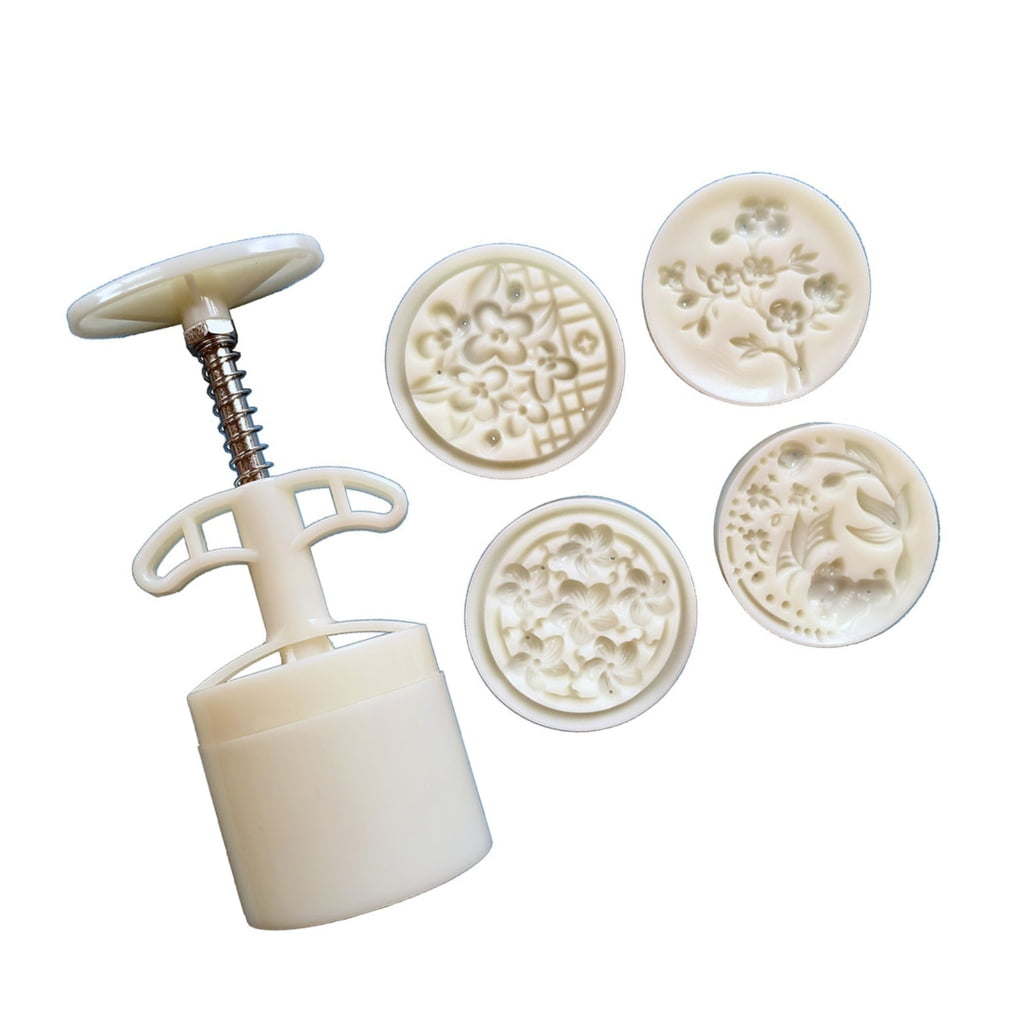 Misright Elegant Flower Pattern Molds Mooncakes Mould For Autumn ...