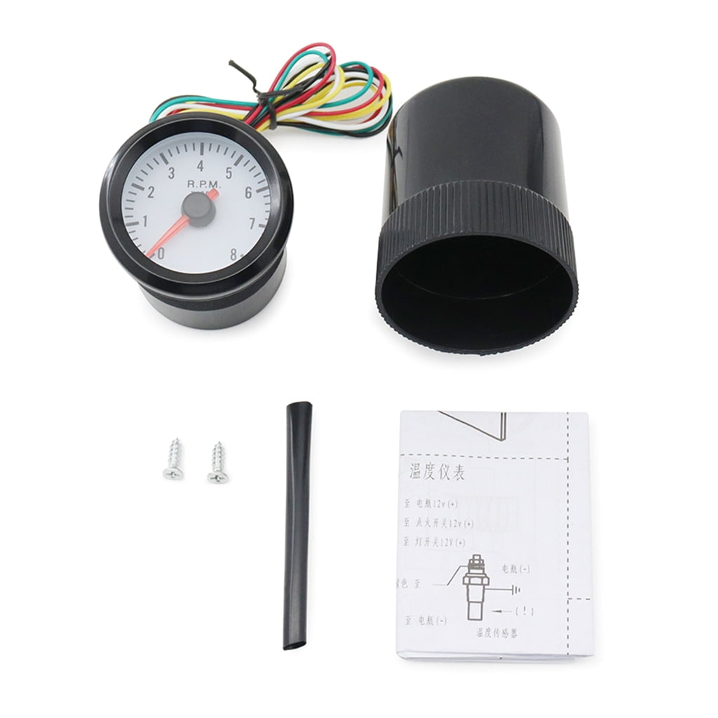 Misright Fashion 2" 52mm 0-8000RPM Car Gauge With Blue Lighting, For ...