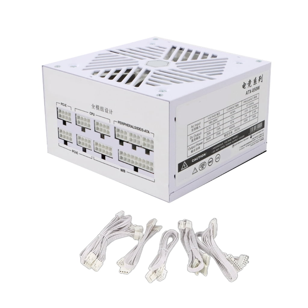 Misright Fully Modulars 850W Computer Power Module with Quiet 120mm ...