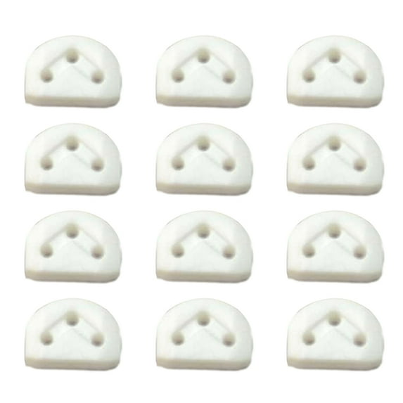 Misright Guitar String Bridge Beads String Fasteners 3 Hole Plastic ...