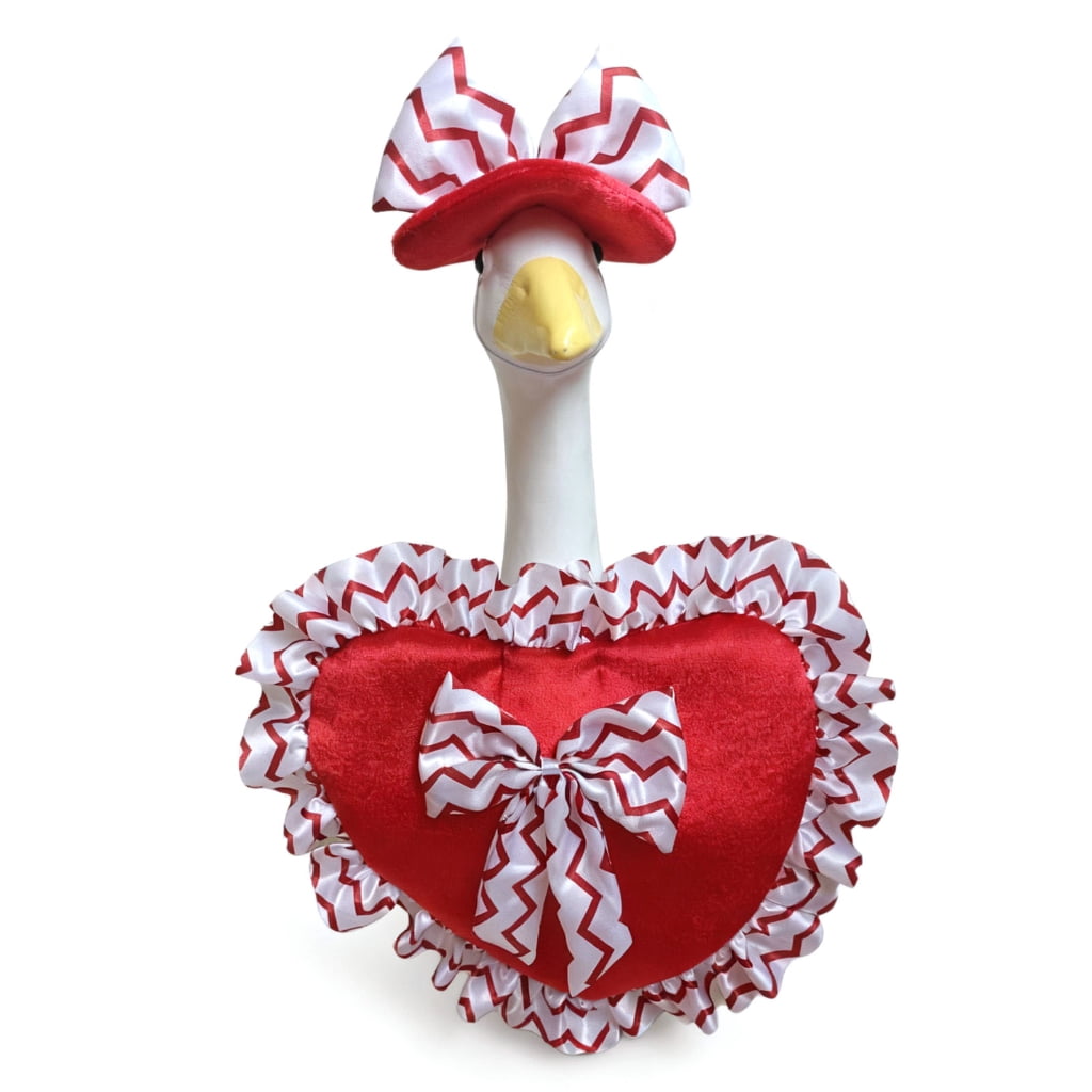 Misright Holiday Themed Pink Geese Decoration Heart Designs Weather ...