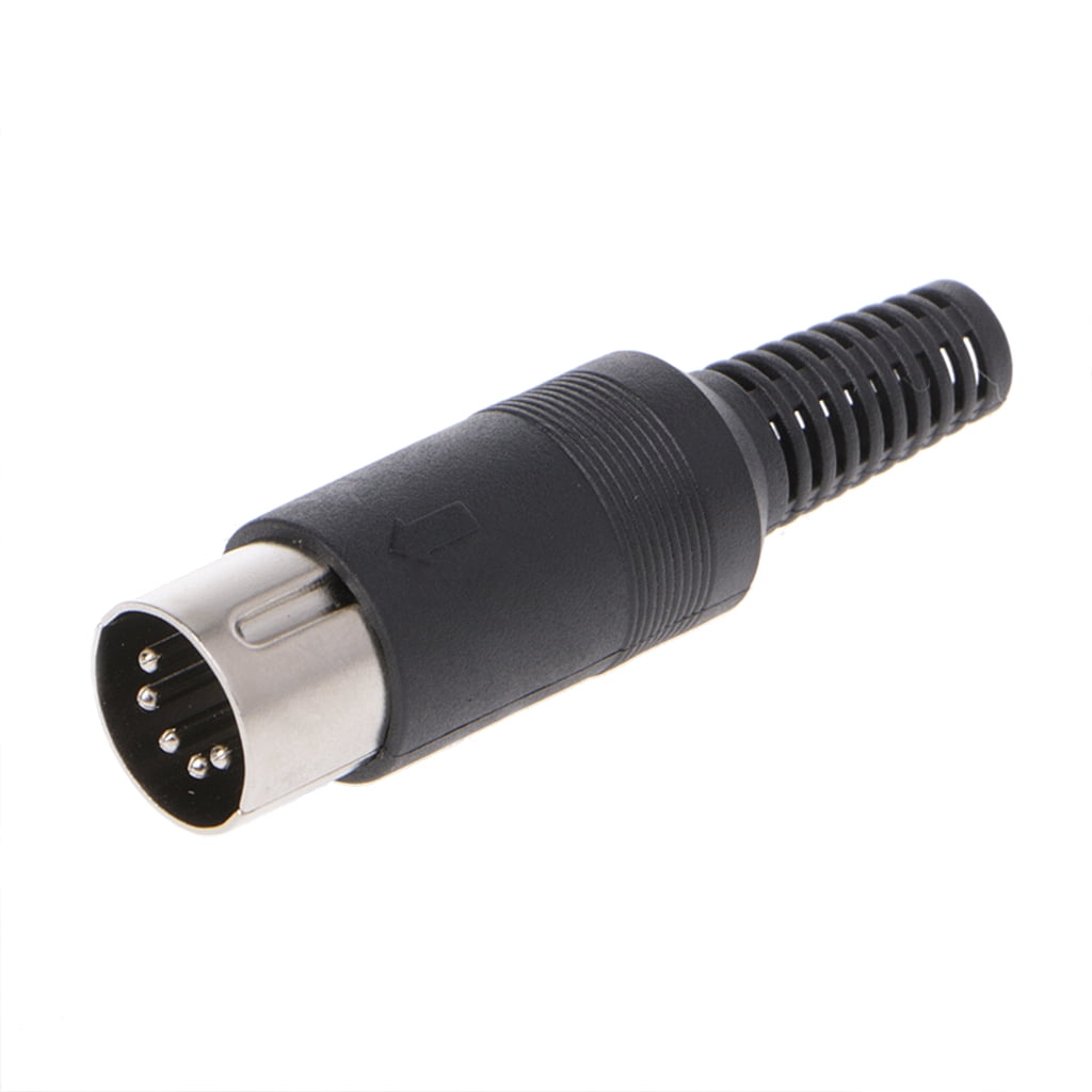 Misright Male DIN Plug Socket Connector 3/4/5/6/7/8 PIN Chassis Cable ...