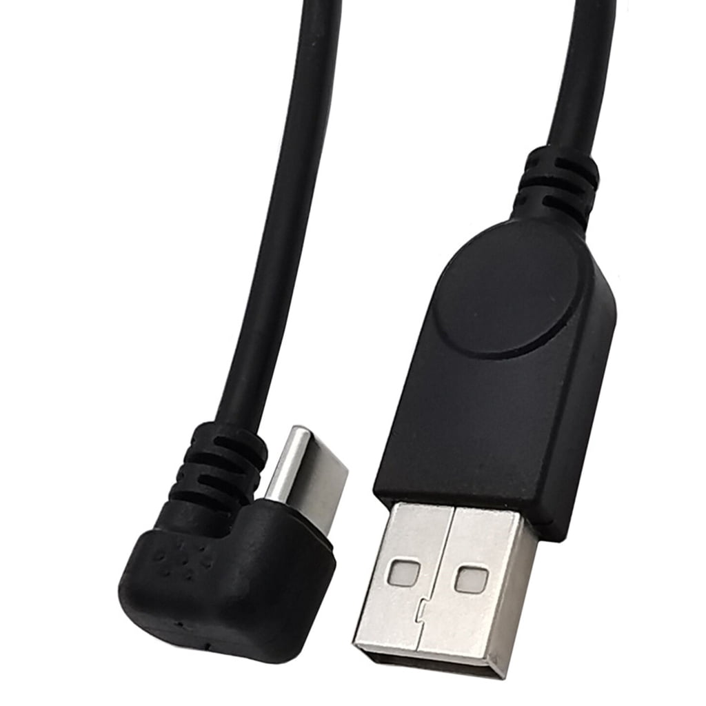 Misright Male/Female USB to 180° Bend Type C Male Charging Data Line ...