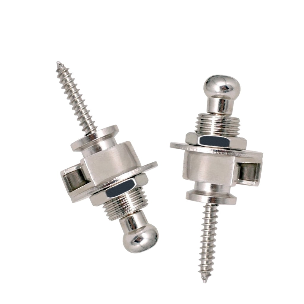 Misright Metal Strap Lock Buttons Guitar Strap Buttons for Electric ...