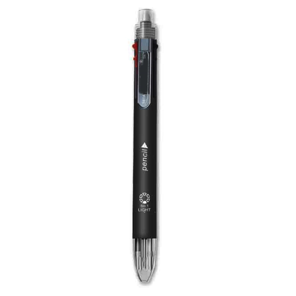 Misright Multifunction 0.7mm Mechanical Pencil, 5-Color-in-1 Ballpoint ...