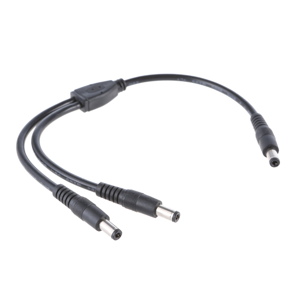 Misright Multiple Use DC5.5x2.5mm Y Splitter Cable Male Connectors for ...