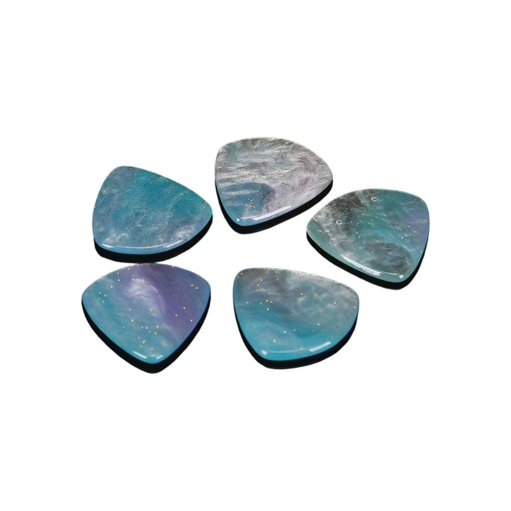 Misright Pack of 5 Guitar Picks Resin Texture Nonslip Surfaces Design ...