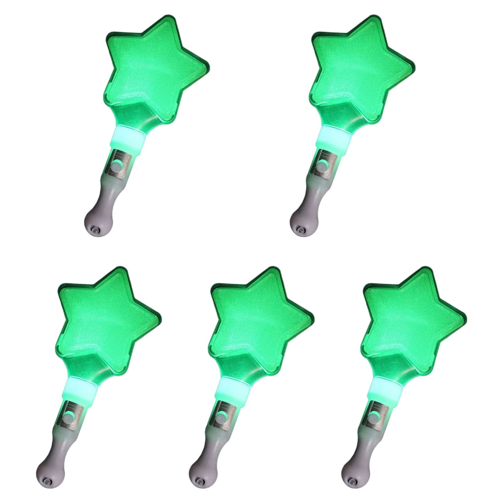 Misright Pack of 5 Light Up Wand Sticks Muti-Color Flashing Wands for ...