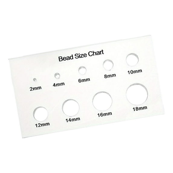 Misright Portable Bead Measurement Template 9 Standard Sizes for ...
