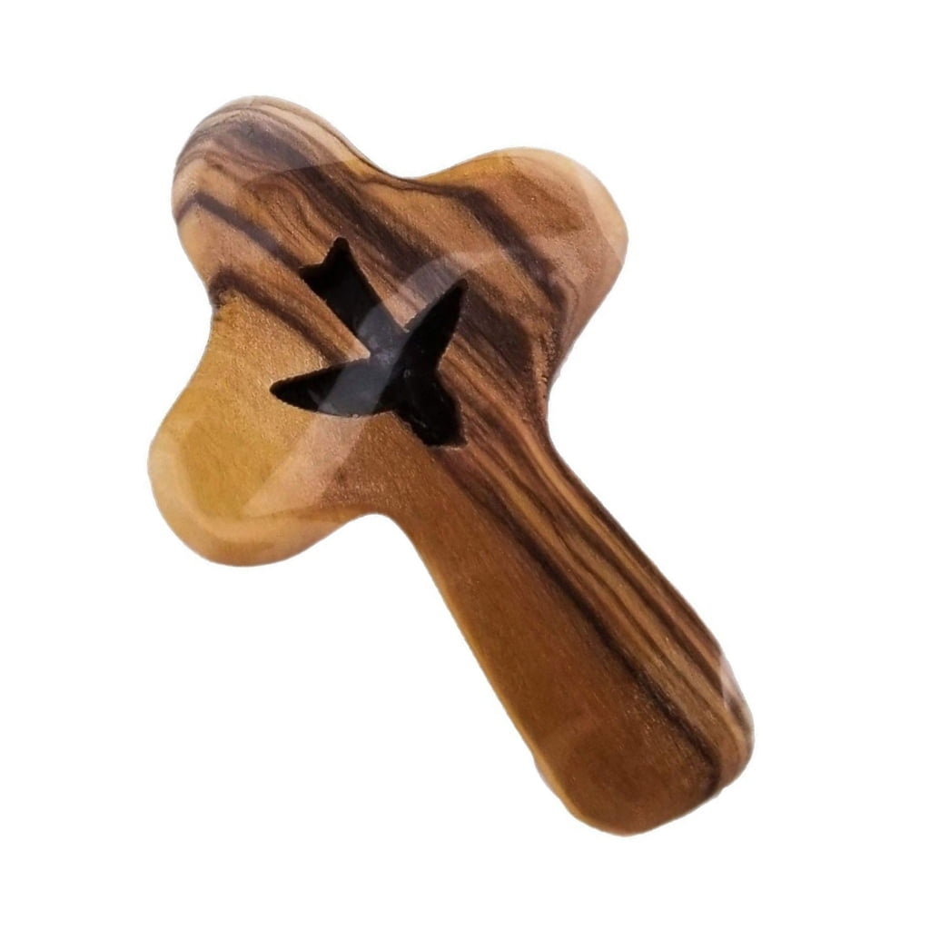 Misright Portable Holding Wood Pocket Clinging Crucifix Palms Size ...
