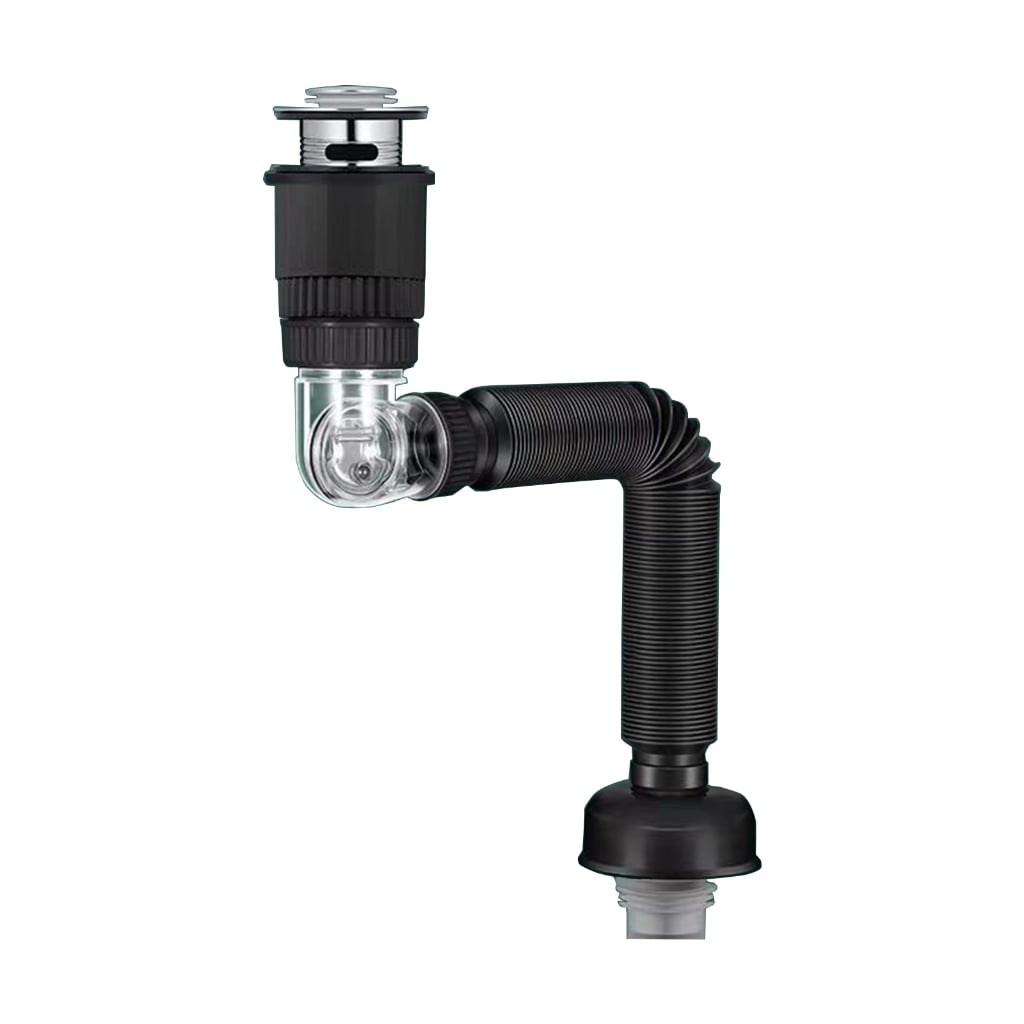 Misright Rotating Designs Sink Drain Pipe Odor Prevention ABS Pipe for ...