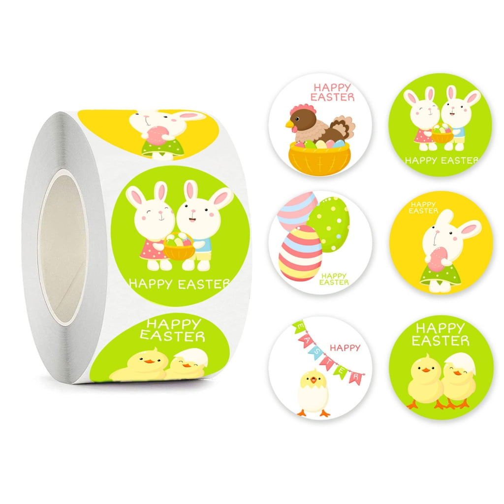 Misright Self Adhesive Seal Label Sticker for Easter Party Easter Bunny ...