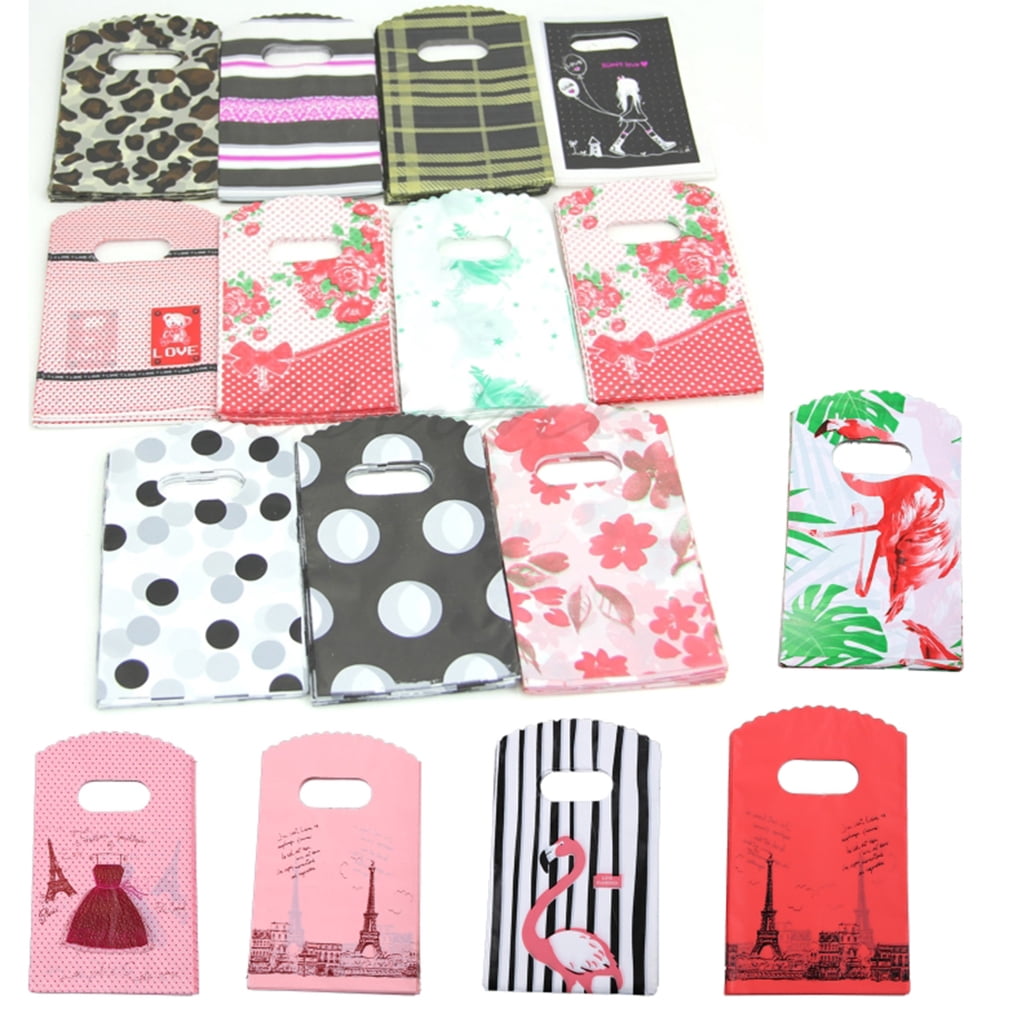 Misright Small Plastic Bags Set of 50 Food Coffee Candy Cupcake Storage ...