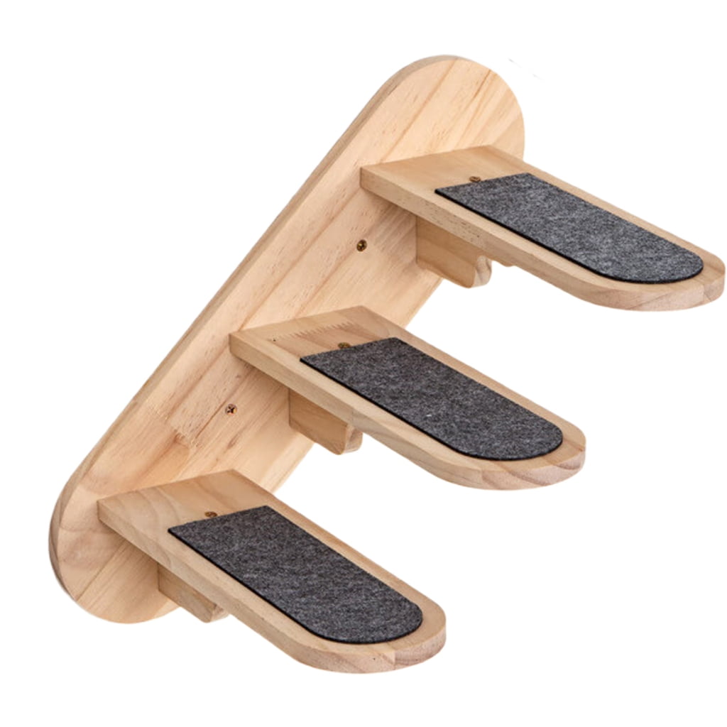 Misright Solid Wooden Cats Perches Climbings Shelves Wall Mounted Pet ...