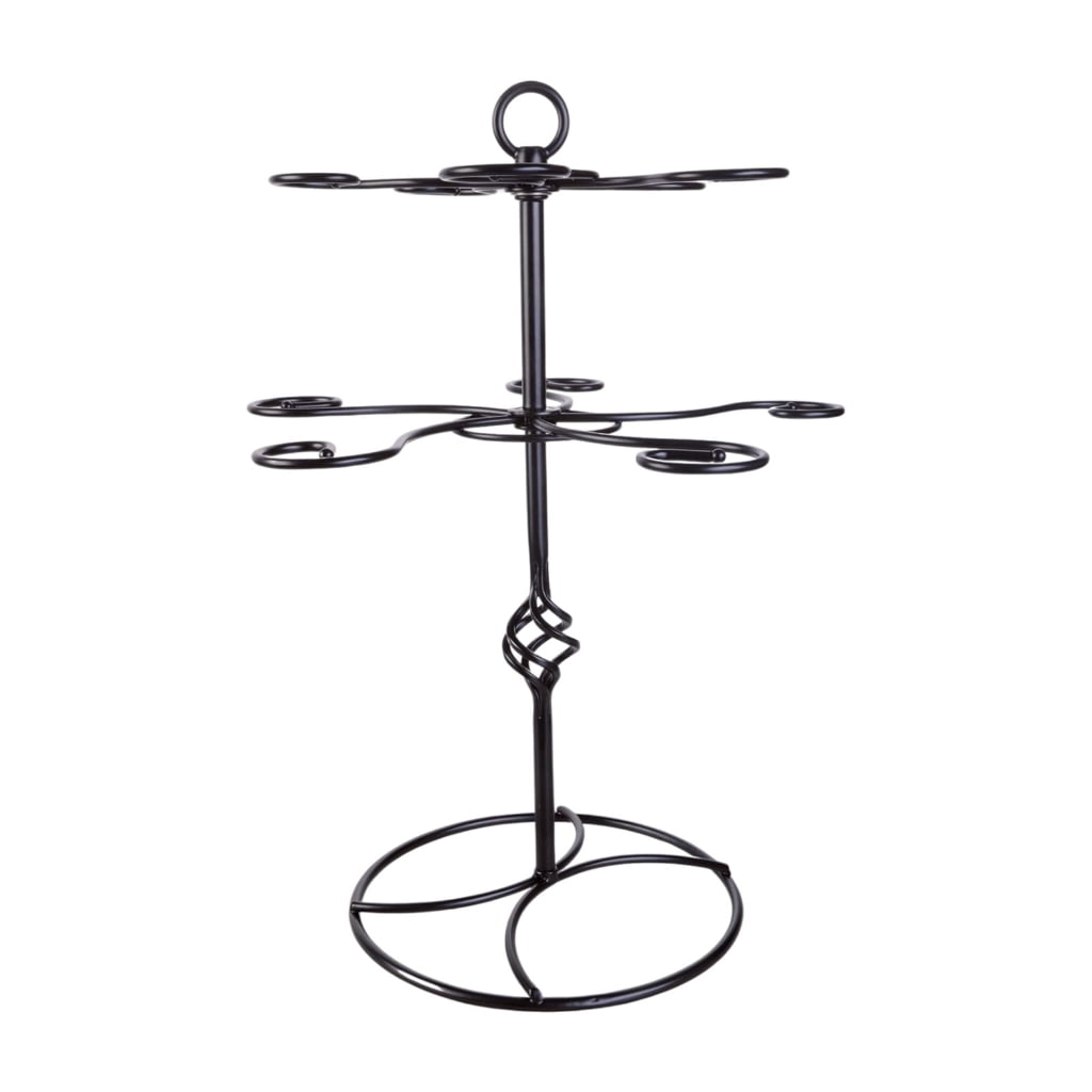 Misright Sophisticated Metal Wine Glass Stand Freestanding Wine Glass ...