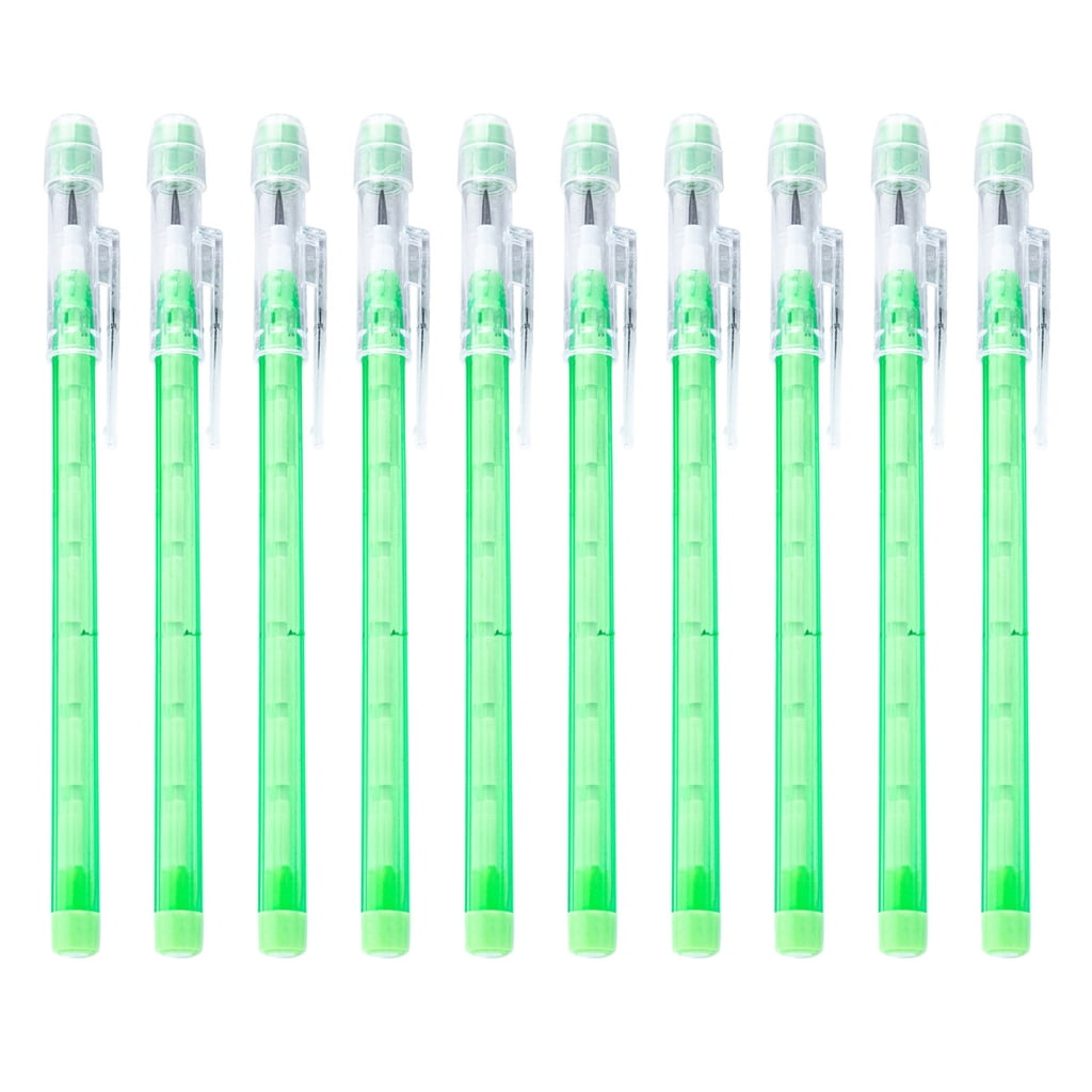 Misright Stackable Pencils Popup Plastic Pencil with Eraser Top ...