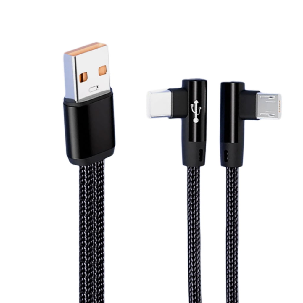 Misright USB to Type C Fast Charge Cable 5A Fast Speed Data Sync Angled ...