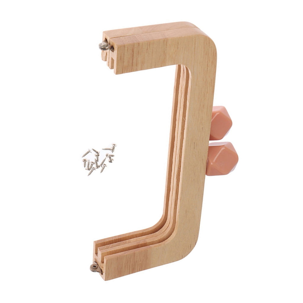 Misright Wooden Purse Frame Kiss Clasp Frame,Bag Kiss Clasp Lock ...
