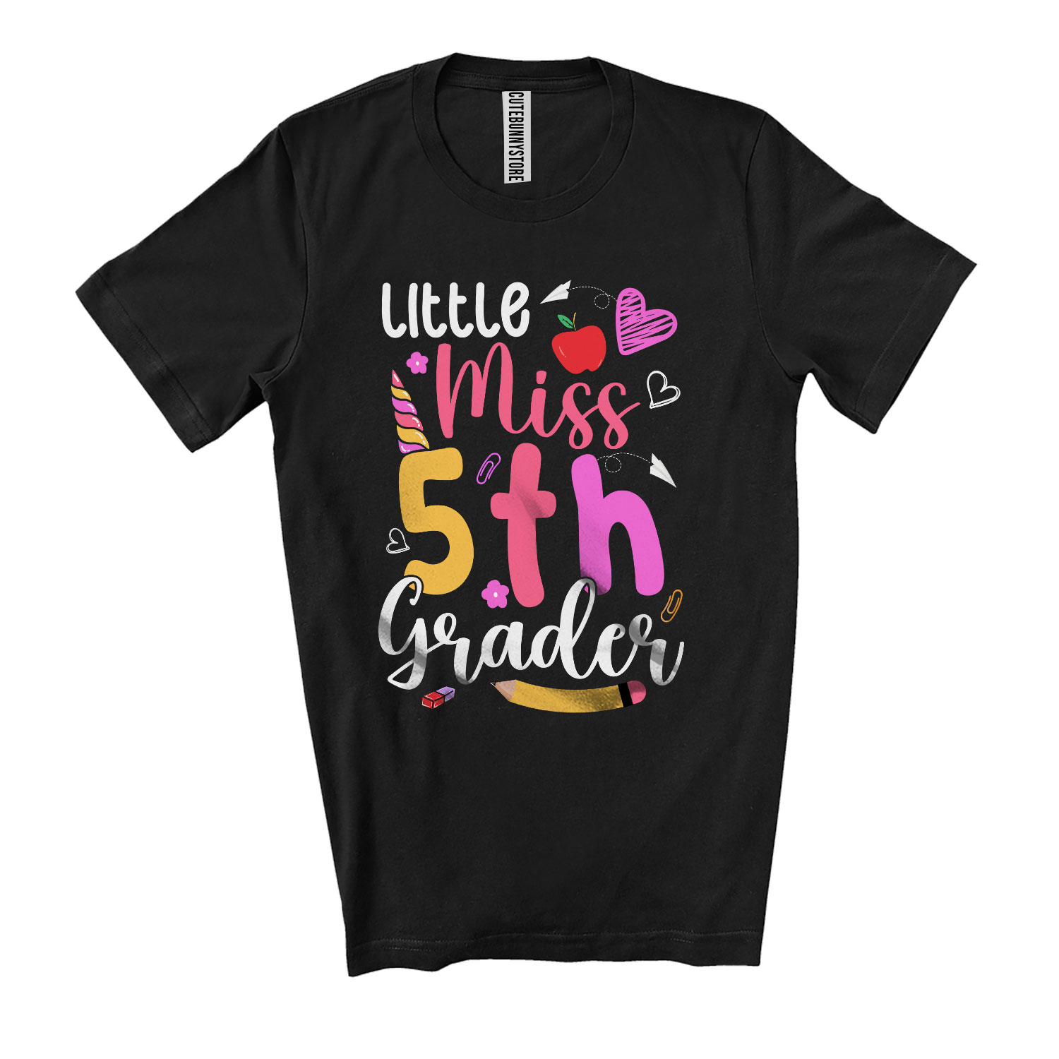 Miss 5th Grader; Adorable Back To School Fifth Grade Students Teacher ...