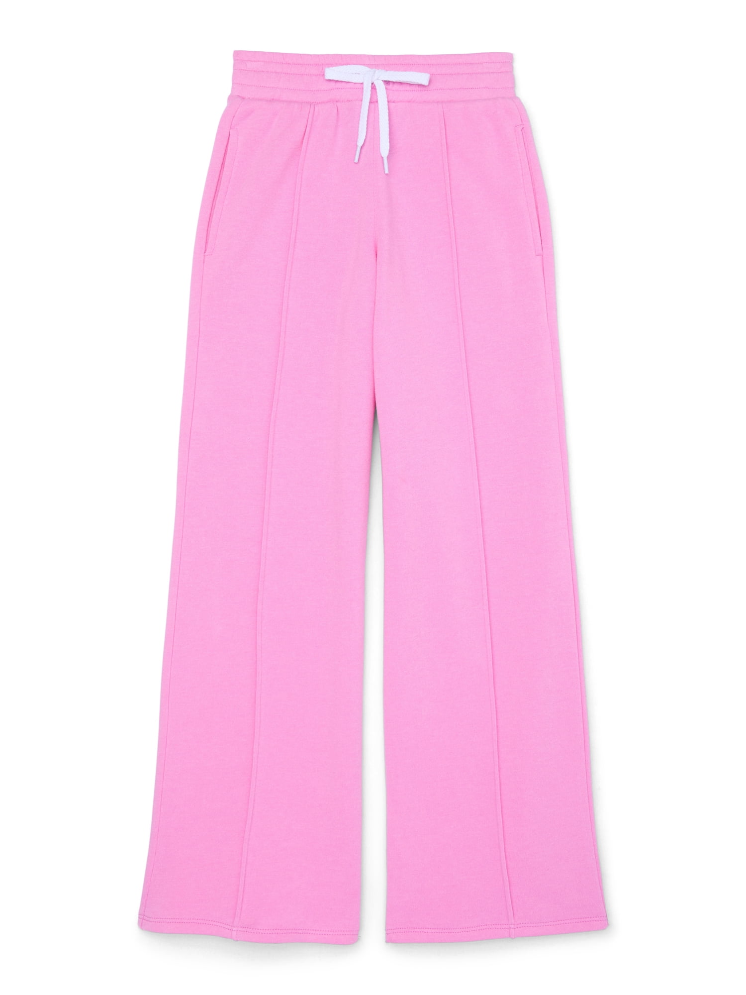 Miss Chievous Fleece Wide Leg Pants with Pockets, Sizes 4-16 - Walmart.com