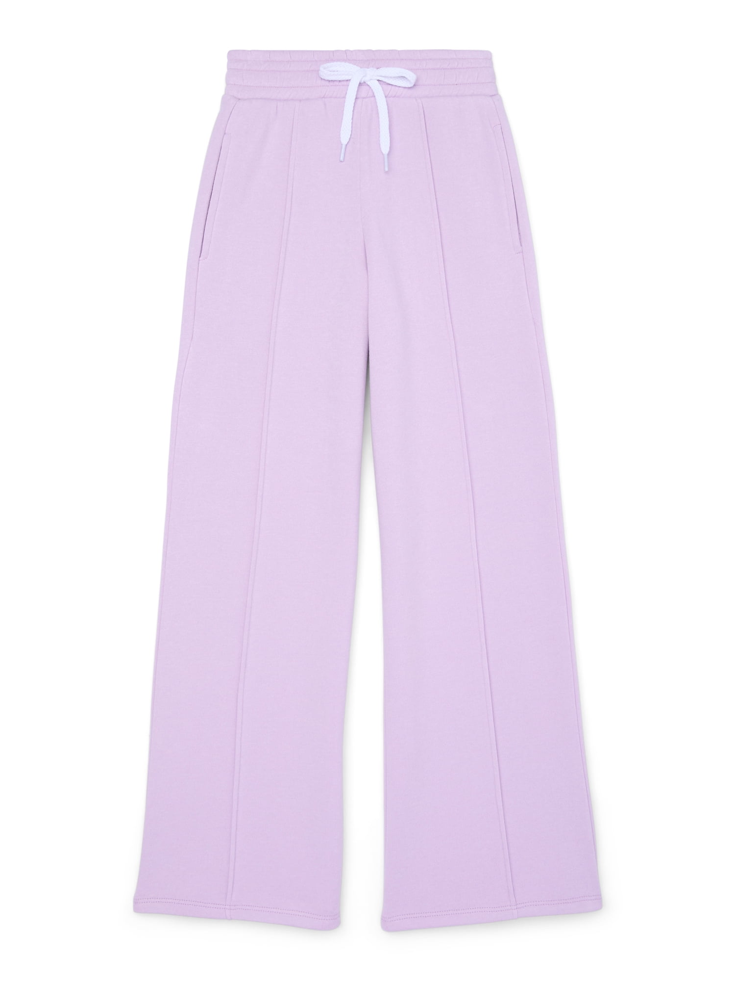 Miss Chievous Fleece Wide Leg Pants with Pockets, Sizes 4-16 - Walmart.com