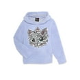Miss Chievous Girls Sequin Faux Sherpa Hoodie - Walmart.com