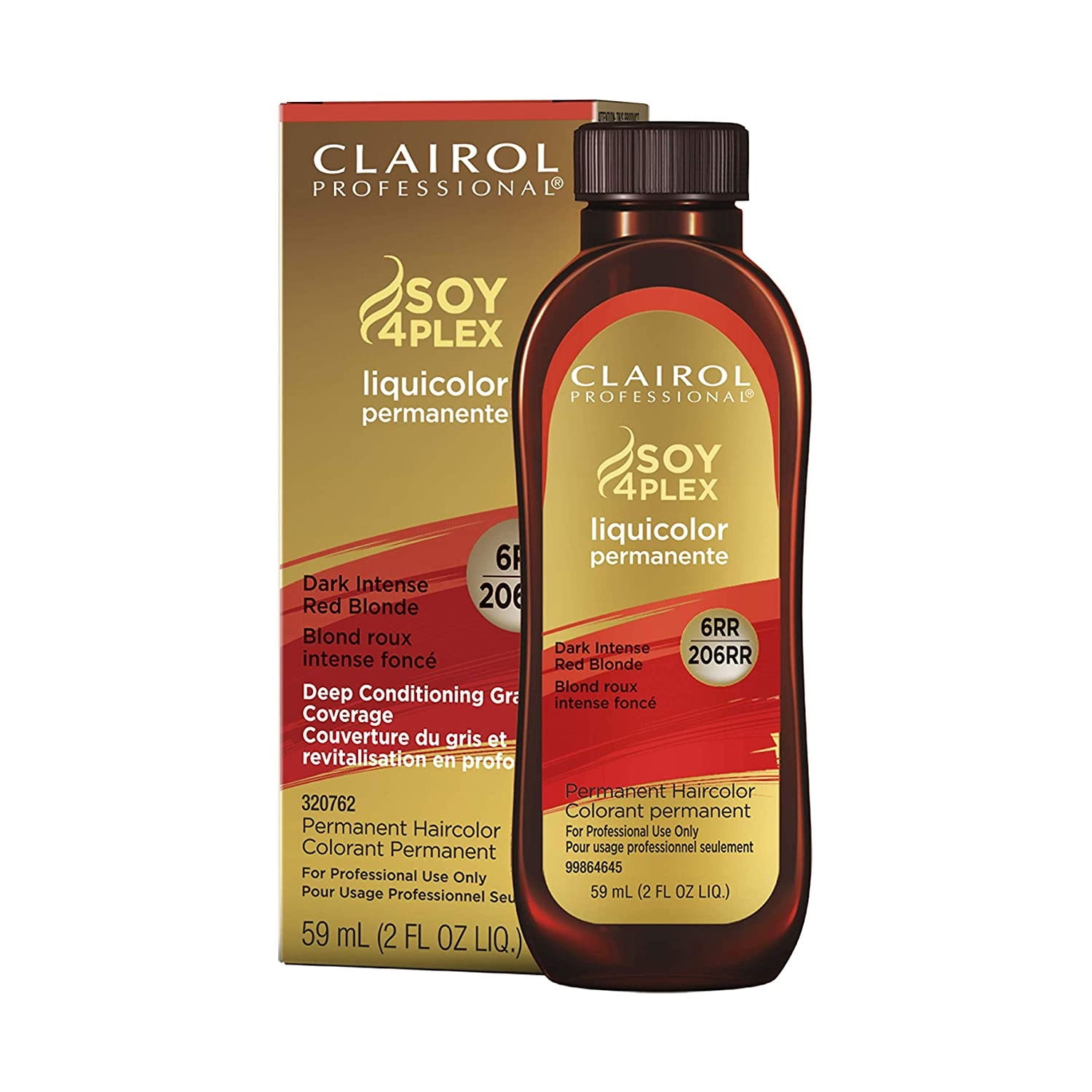 Miss Clairol Professional Liquicolor 6RR/206RR Fire Red Hair Color, 2 ...