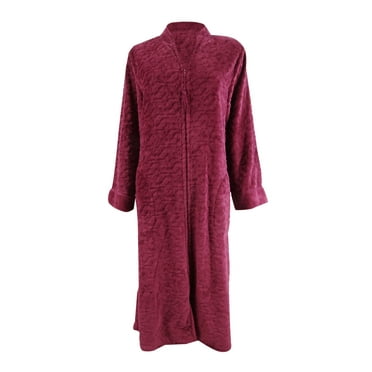 Miss Elaine Women's Fleece Long Zipper Robe - Walmart.com