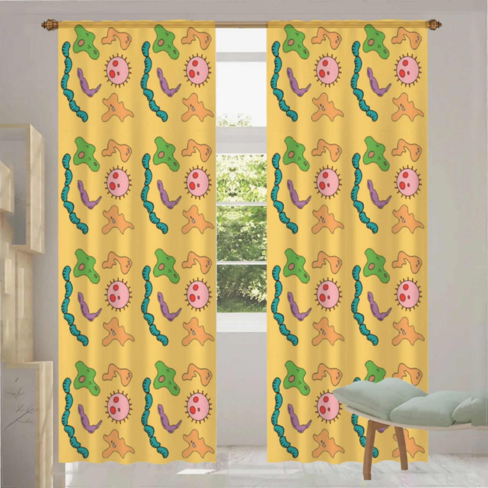 Miss Frizzle In A Pickle Magic School Bus Curtains for Living Room ...