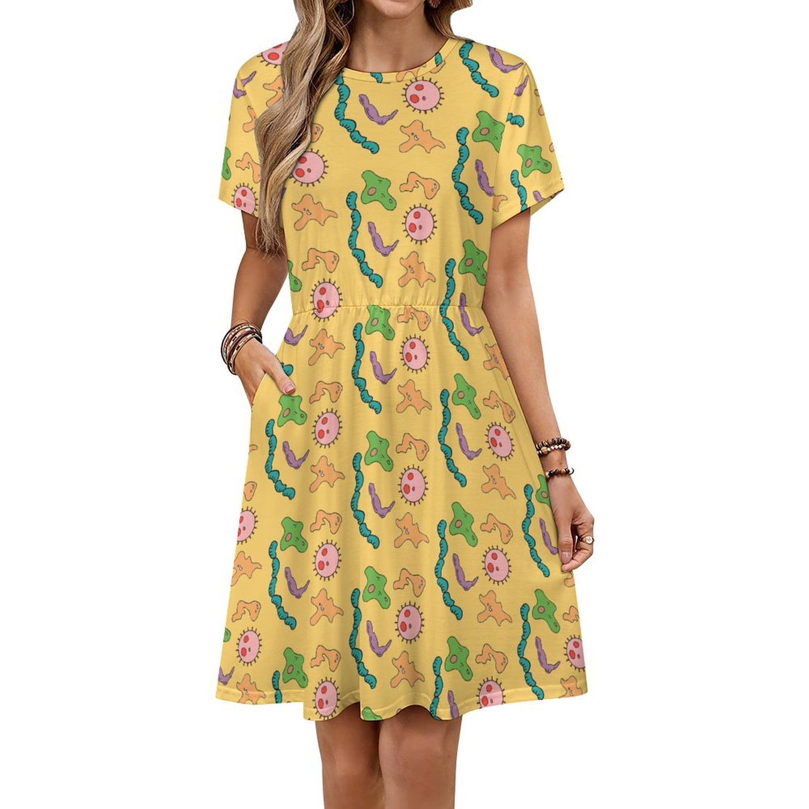Miss Frizzle In A Pickle Magic School Bus Dress Fashion Beach Short ...