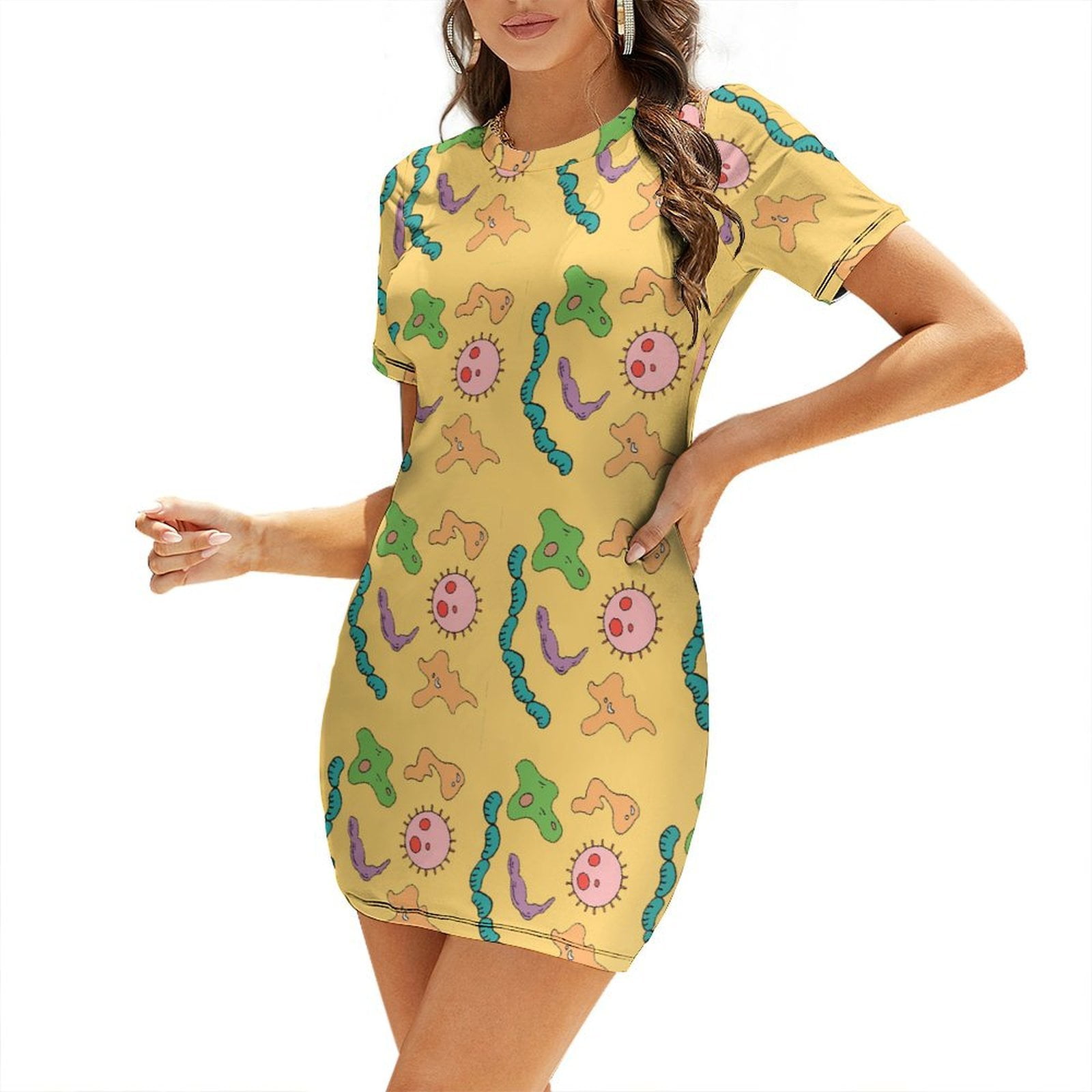 Miss Frizzle In A Pickle Magic School Bus Short Dress Dresses For Woman ...