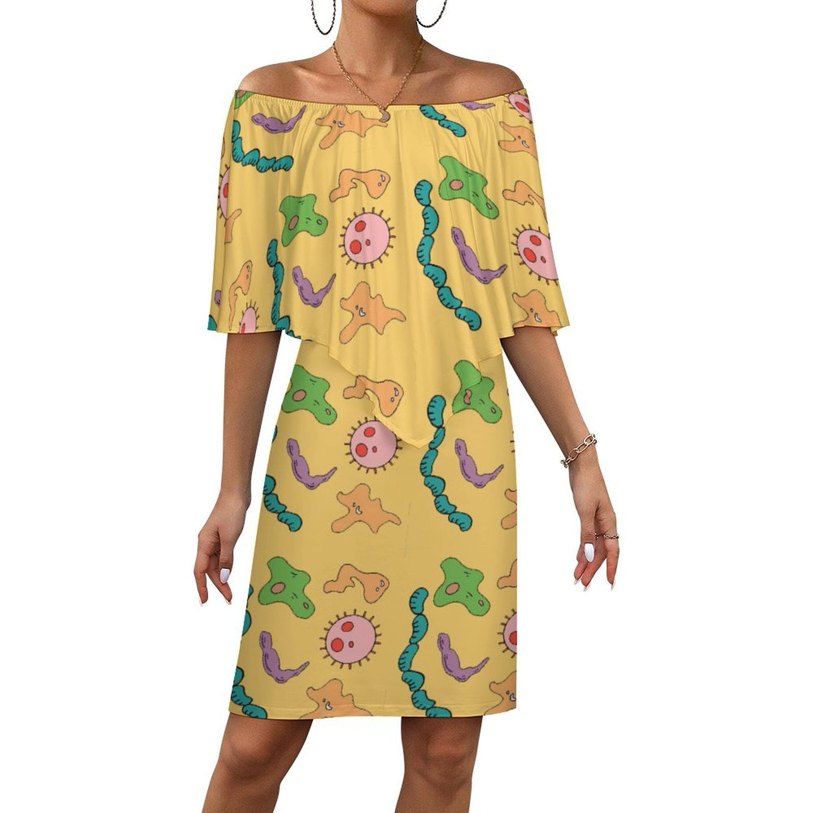 Miss Frizzle In A Pickle Magic School Bus Women's Off The Shoulder ...