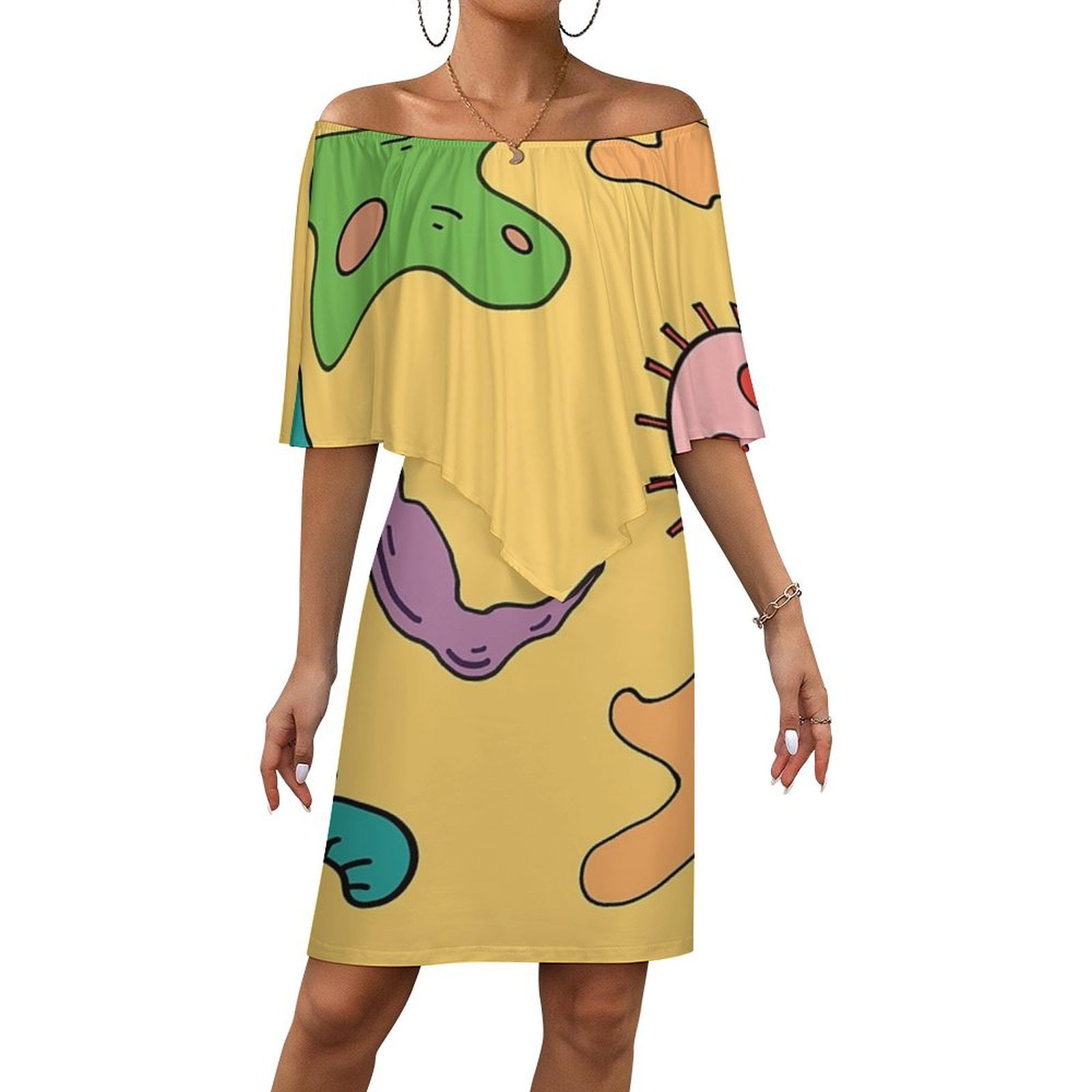 Miss Frizzle In A Pickle Magic School Bus Women's Off The Shoulder ...