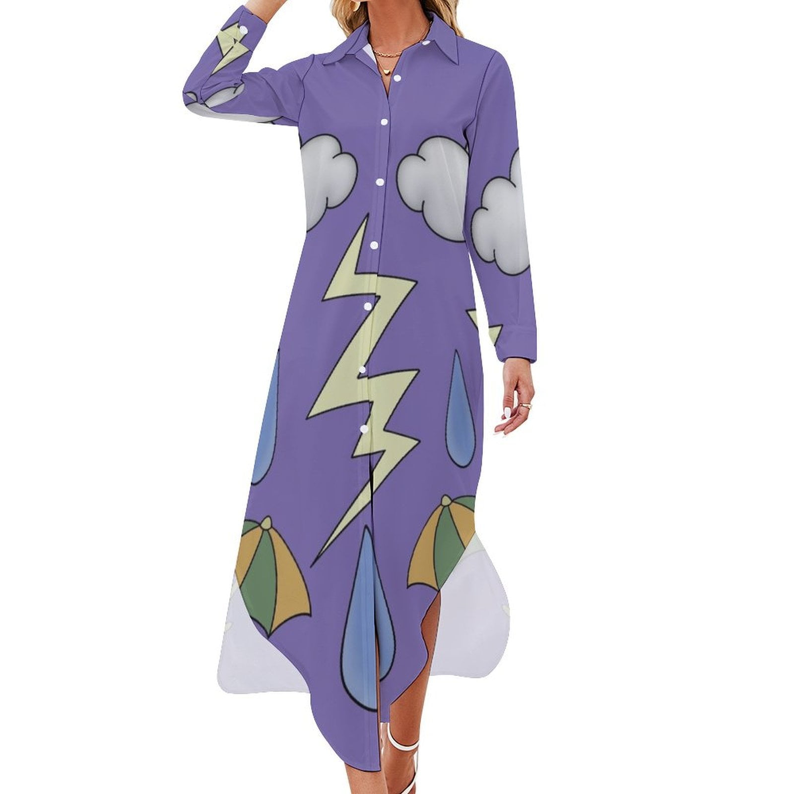 Miss Frizzle Weather Magic School bus Long Sleeved Shirt Dress long ...