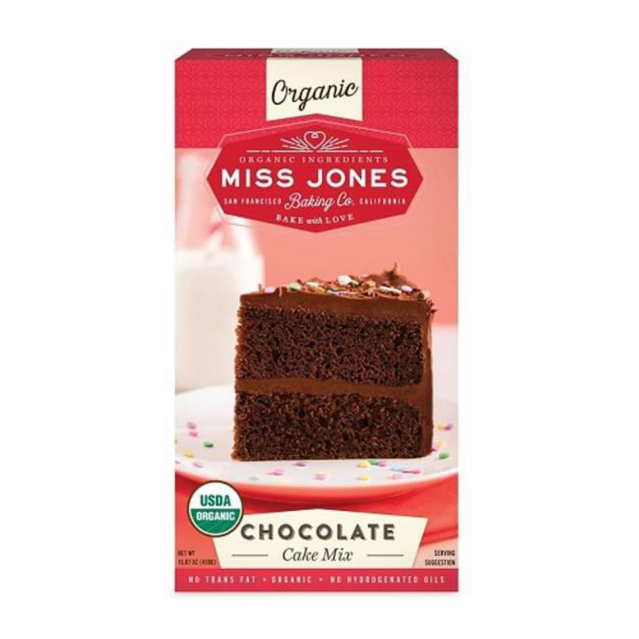 Miss Jones Baking Organic Chocolate Cake Mix - Walmart.com