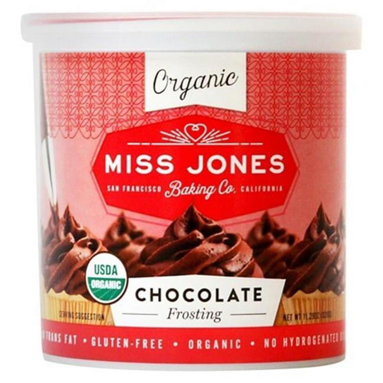 Miss Jones Baking 6 x 320 g Organic Chocolate Frosting - Walmart.com