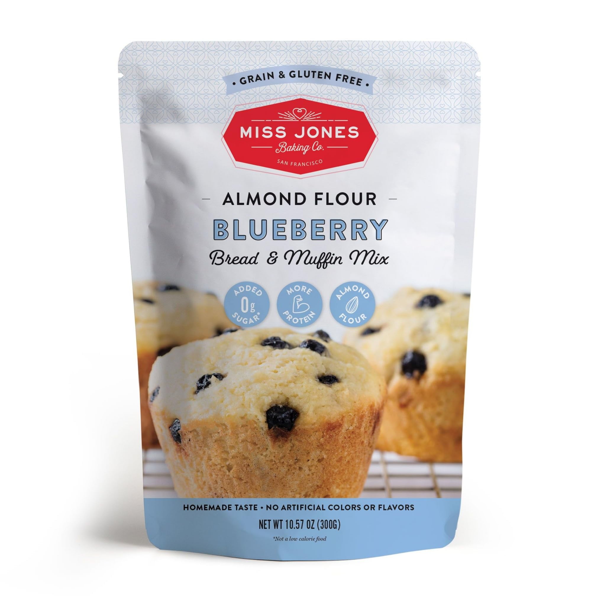 Miss Jones Baking Blueberry DEF29 Muffin Mix - Almond Flour, Gluten ...
