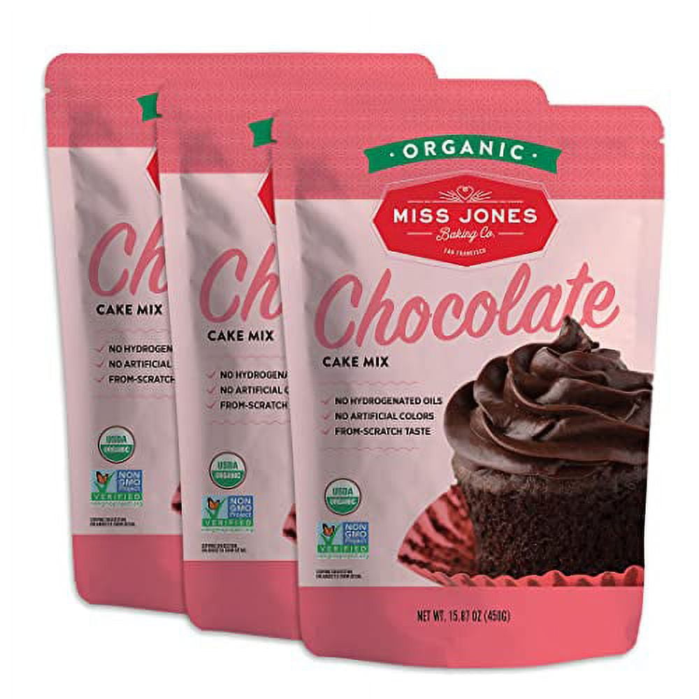 Miss Jones Baking Organic Cake and Cupcake Mix, Non-GMO, Vegan-Friendly ...