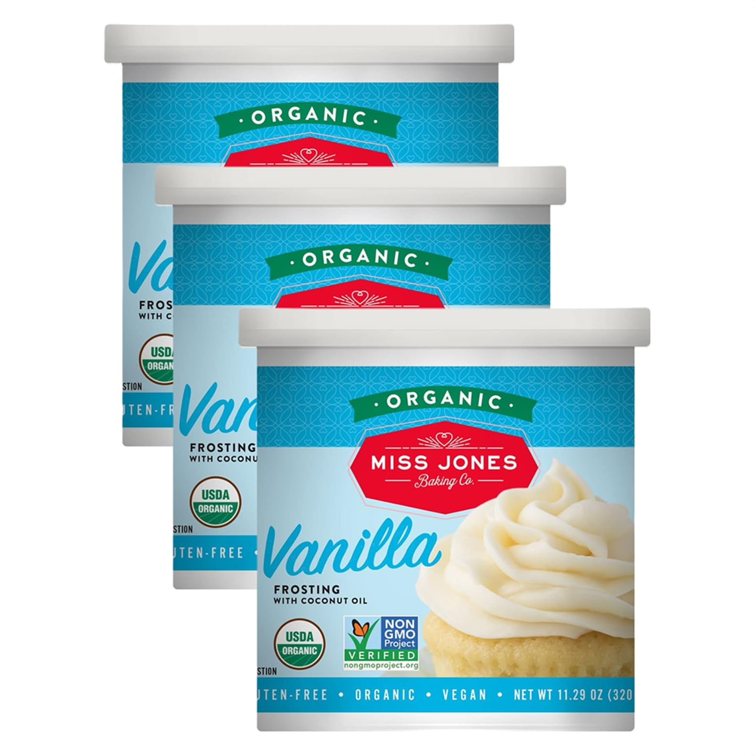 Miss Jones Baking Organic GGA1 Buttercream Frosting, Perfect for Icing ...