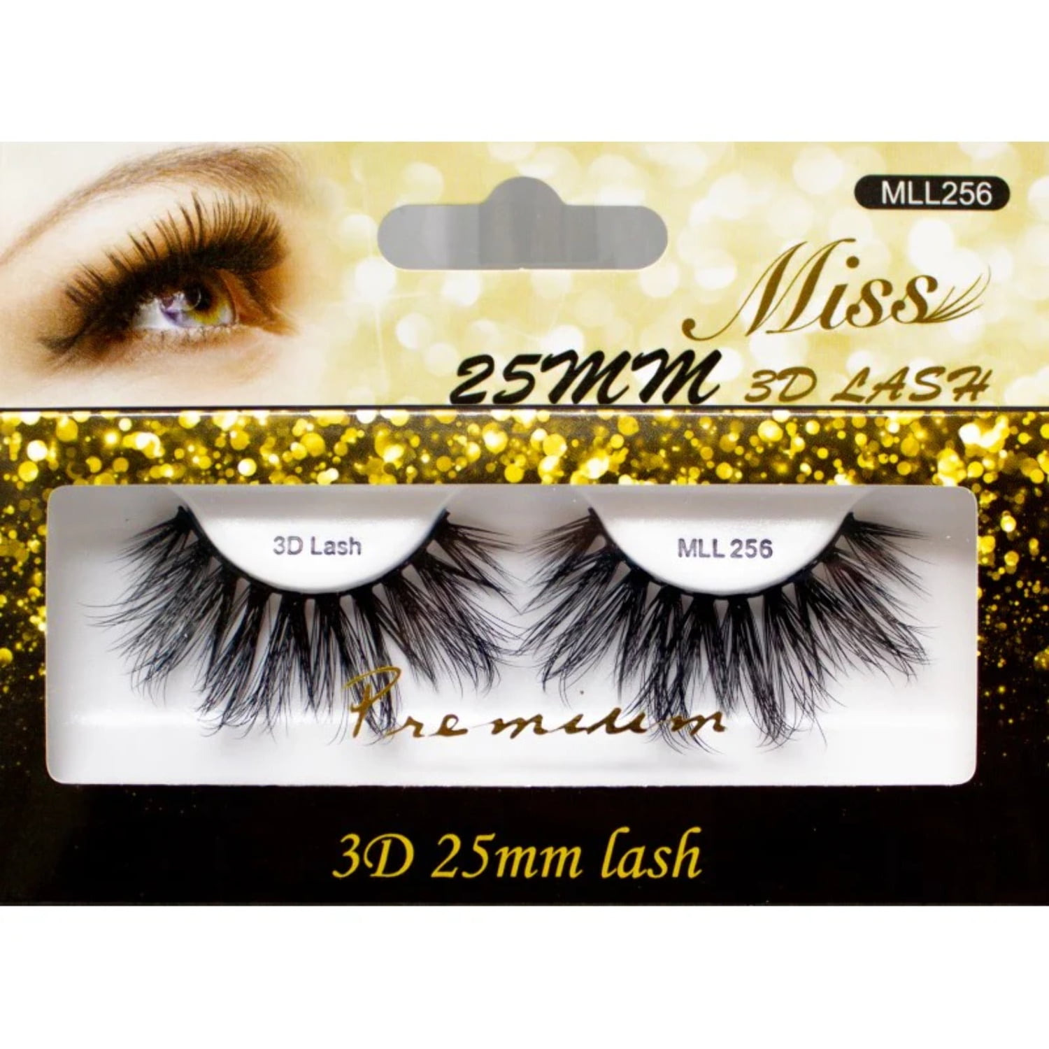 Miss Lashes 3D 25mm Silk Lashes MLL256 - Walmart.com