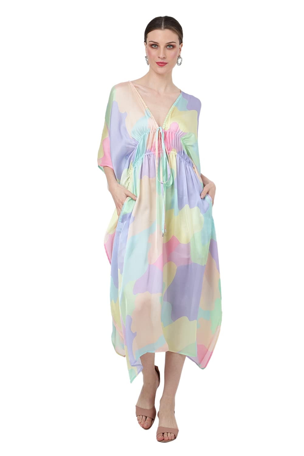 Miss Lavish London Kaftan Dresses – Long Caftan for Women with Pockets ...