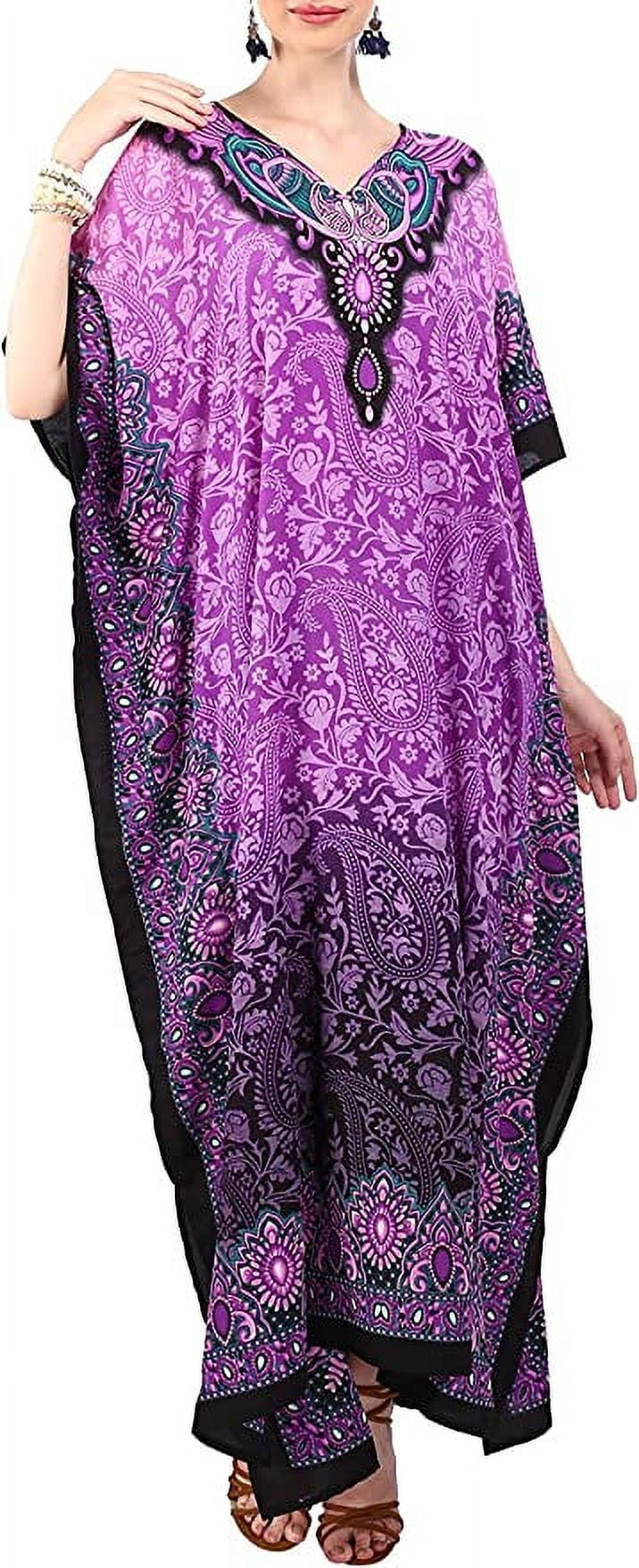 Miss Lavish London Kaftans for Women Casual Ladies Long Kimono Maxi ...