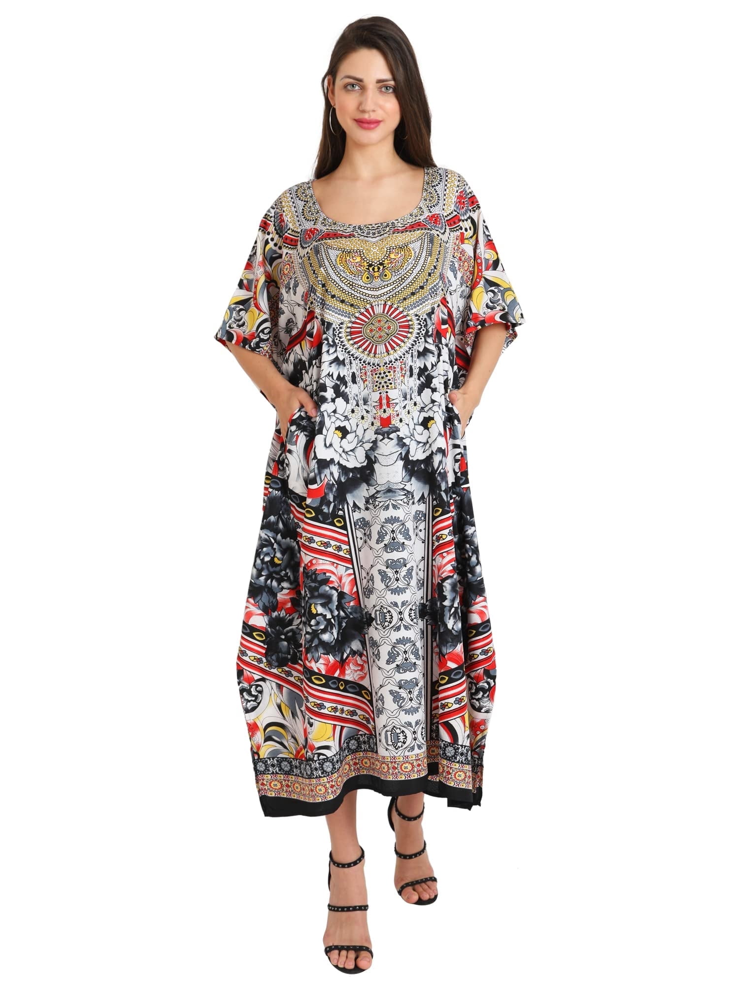 Miss Lavish London Kaftan Dresses for Women,Beach Kaftan Coverups ...