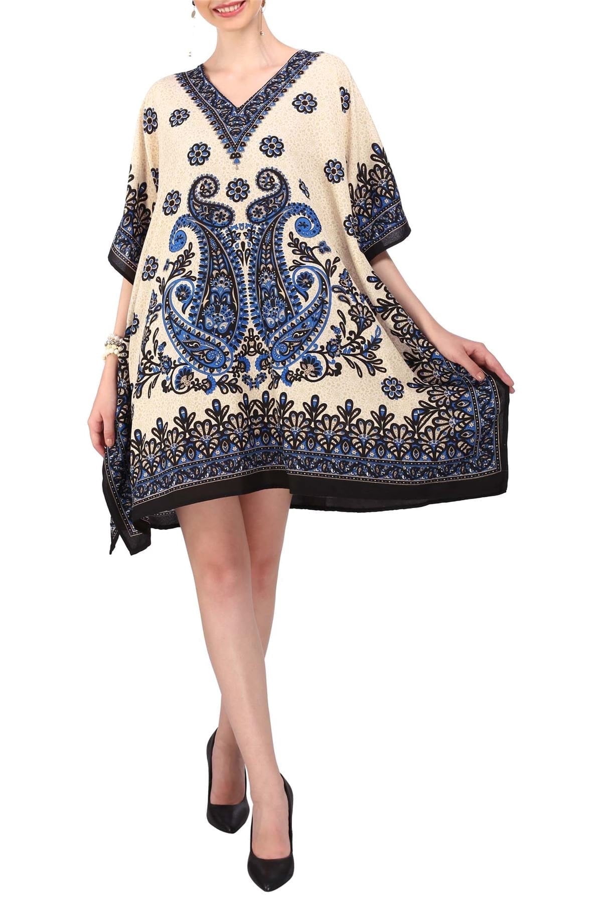 Miss Lavish London Women Ladies Kimono Kaftan Tunic Lounge Dresses ...