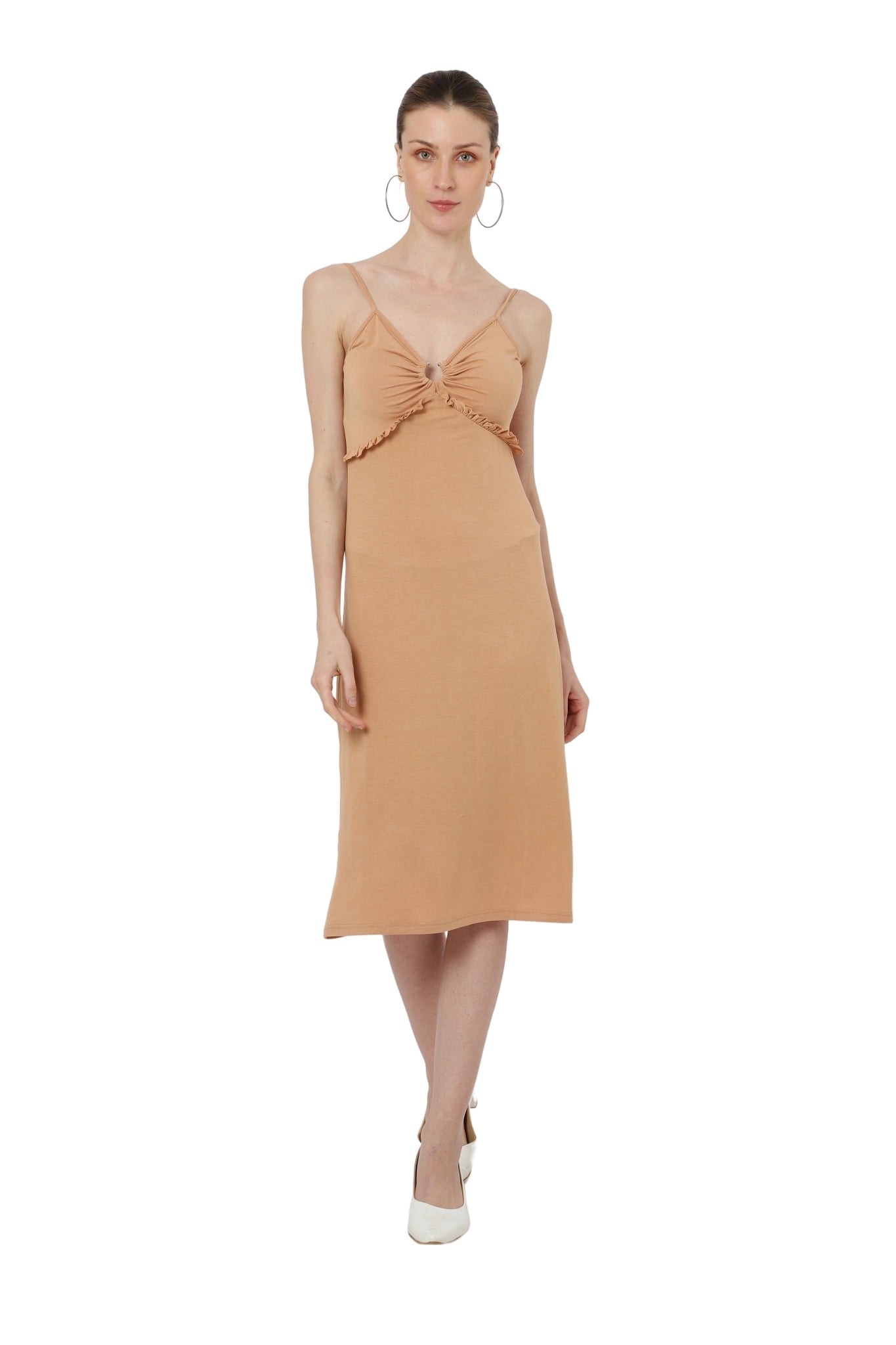 Miss Lavish London Women Midi Cami Dress Maxi Fit-and-Flare Shift Boho ...