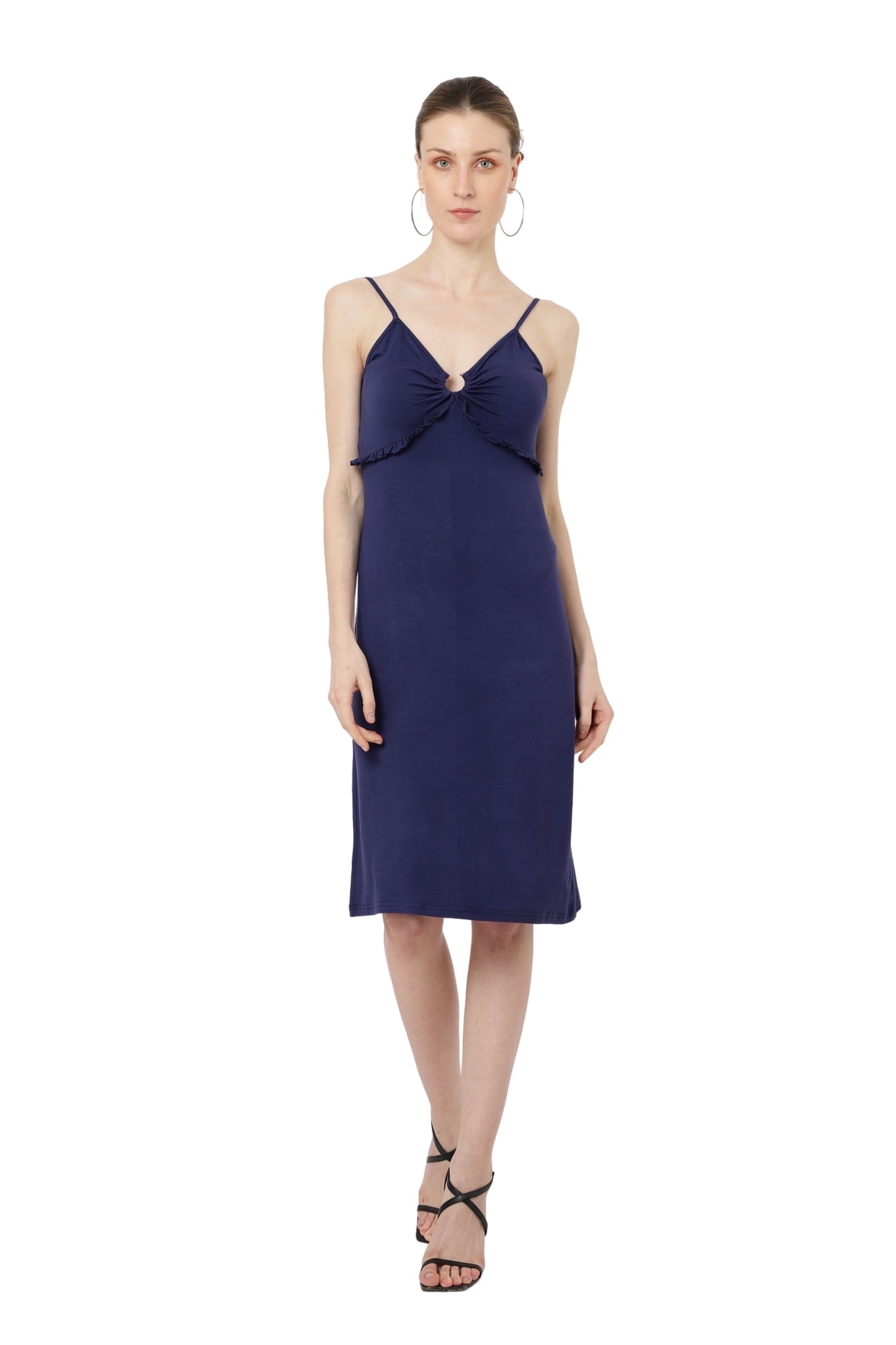 Miss Lavish London Women Midi Cami Dress Maxi Fit-and-Flare Shift Boho ...