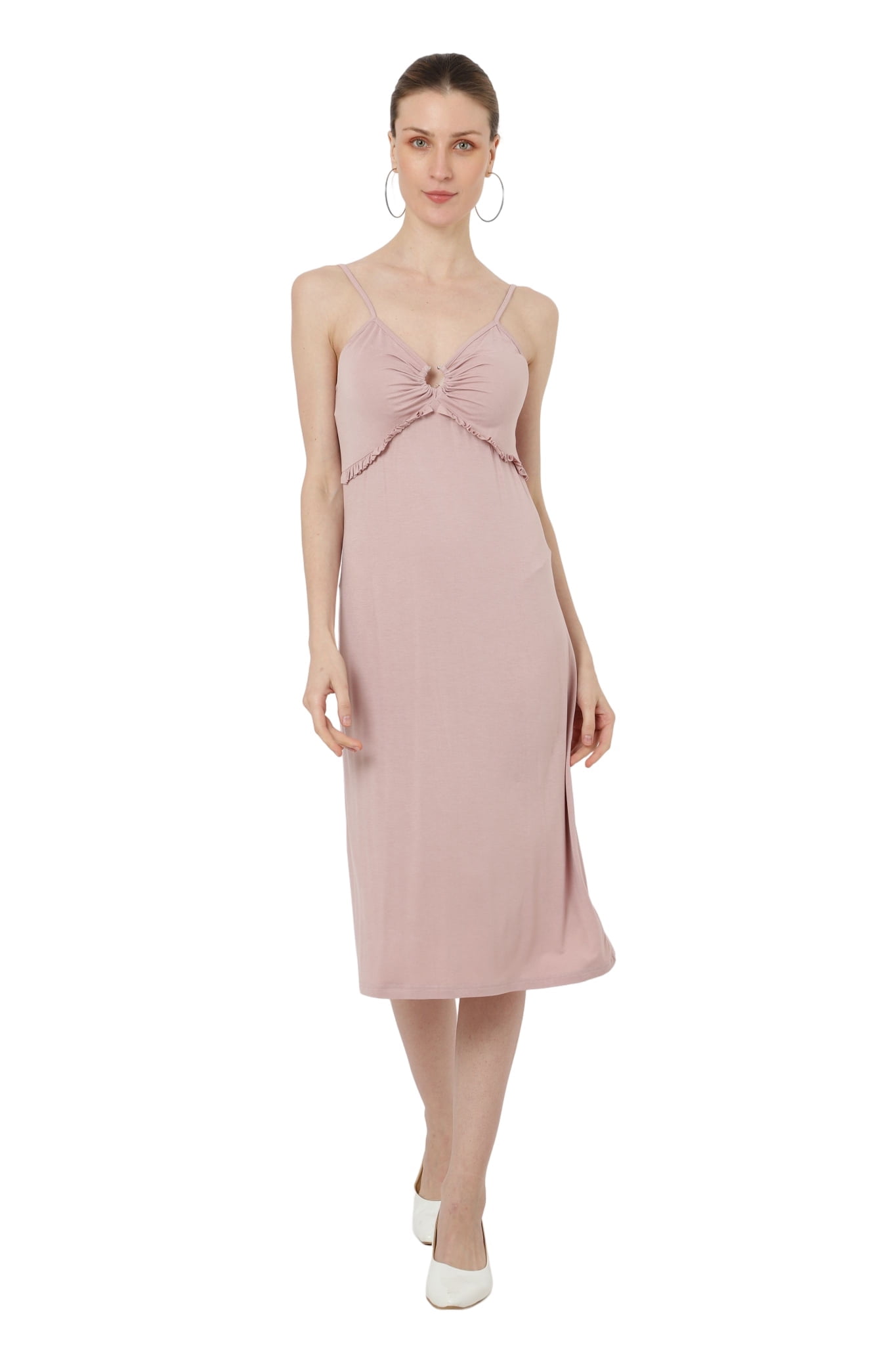 Miss Lavish London Women Midi Cami Dress Maxi Fit-and-Flare Shift Boho ...
