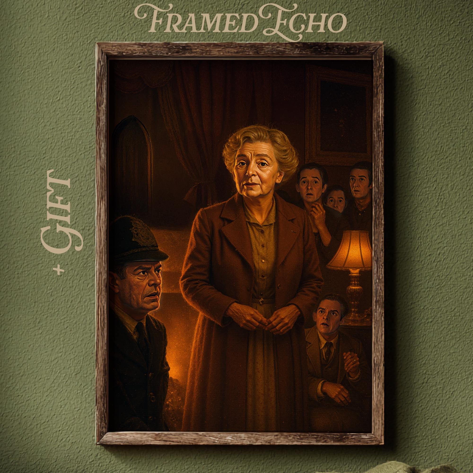 Miss Marple Art Print | Agatha Christie, Vintage Detective UNFRAMED ...